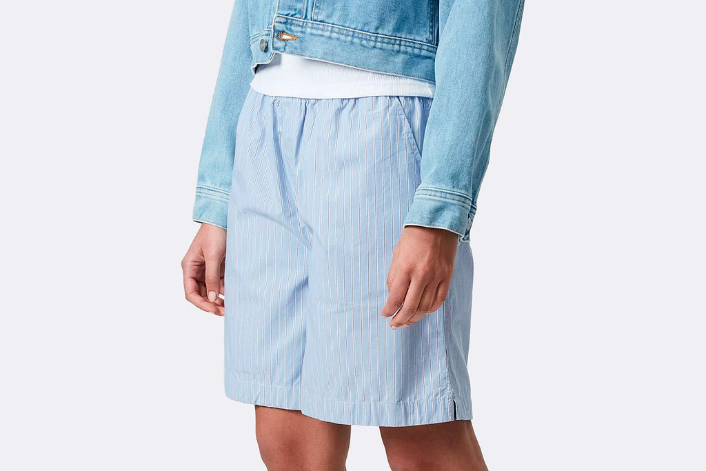 Carhartt WIP W' Nota Short, Bova Stripe, Bluebird | Consuela Store