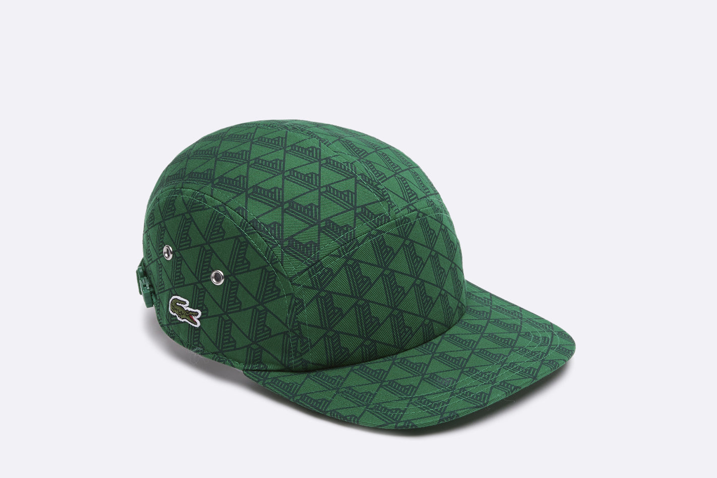 Lacoste Monogram Print Twill Jockey Cap | Consuela Store