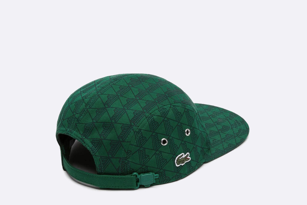 Lacoste Monogram Print Twill Jockey Cap | Consuela Store