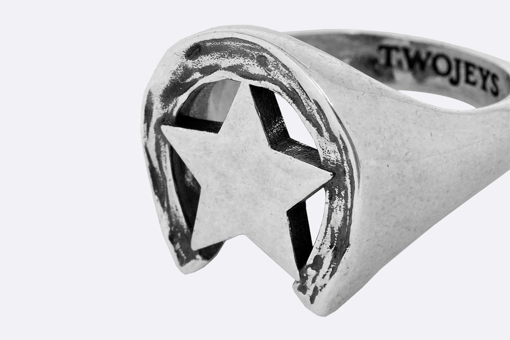 TwoJeys Star Ring Silver | Consuela Store